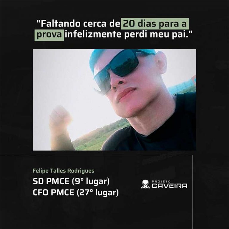 Aprovados no concurso da Policia - Projeto Caveira
